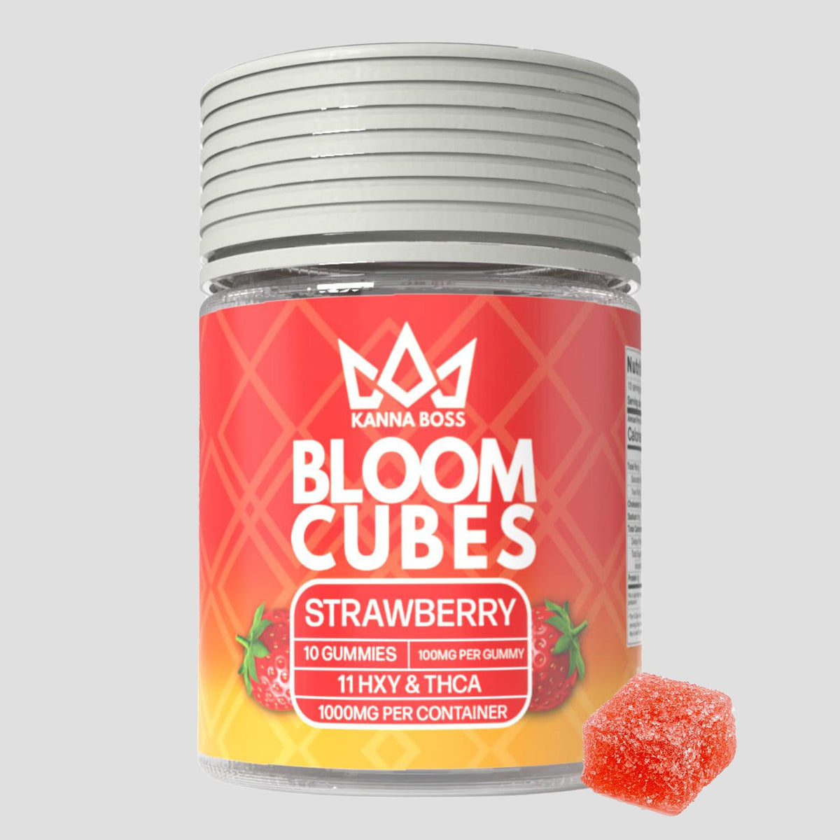 BLOOM CUBES GUMMIES STRAWBERRY 10CT – KANNA-BOSS